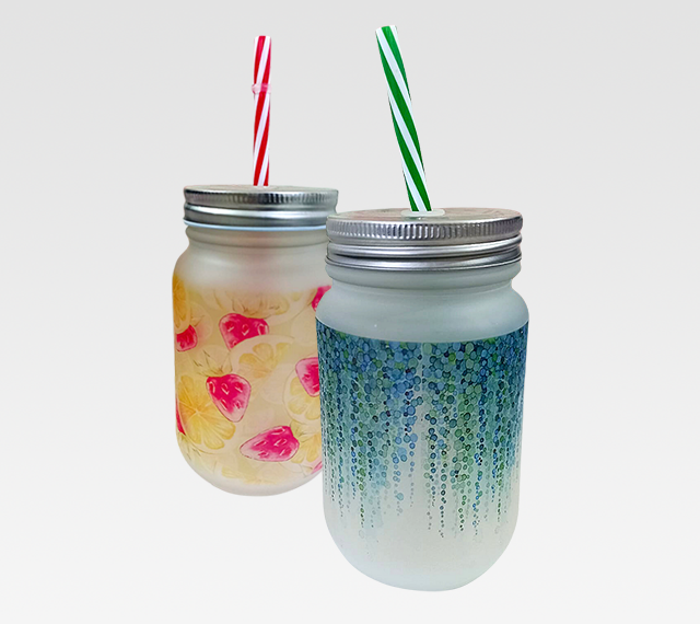 Pumpkin Patch Design Studio - Frosted Mason Jar